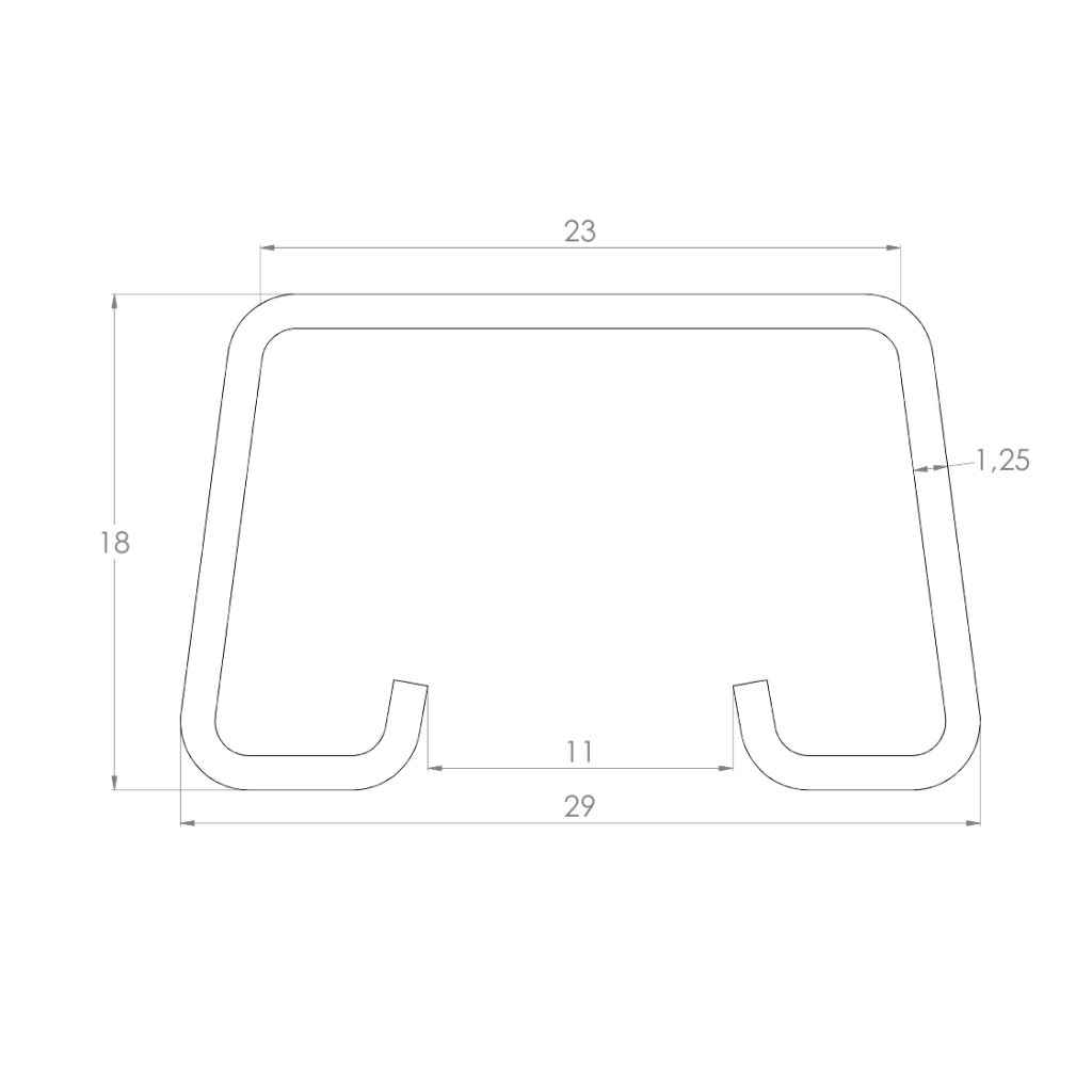 KS100-600 L=6000 PG - Meka
